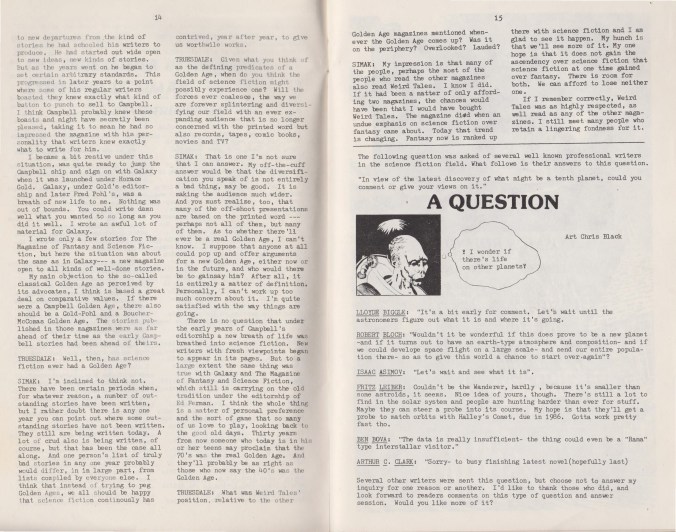 Exploration Log 4: Six Interviews with Clifford D. Simak (1904-1988 ...